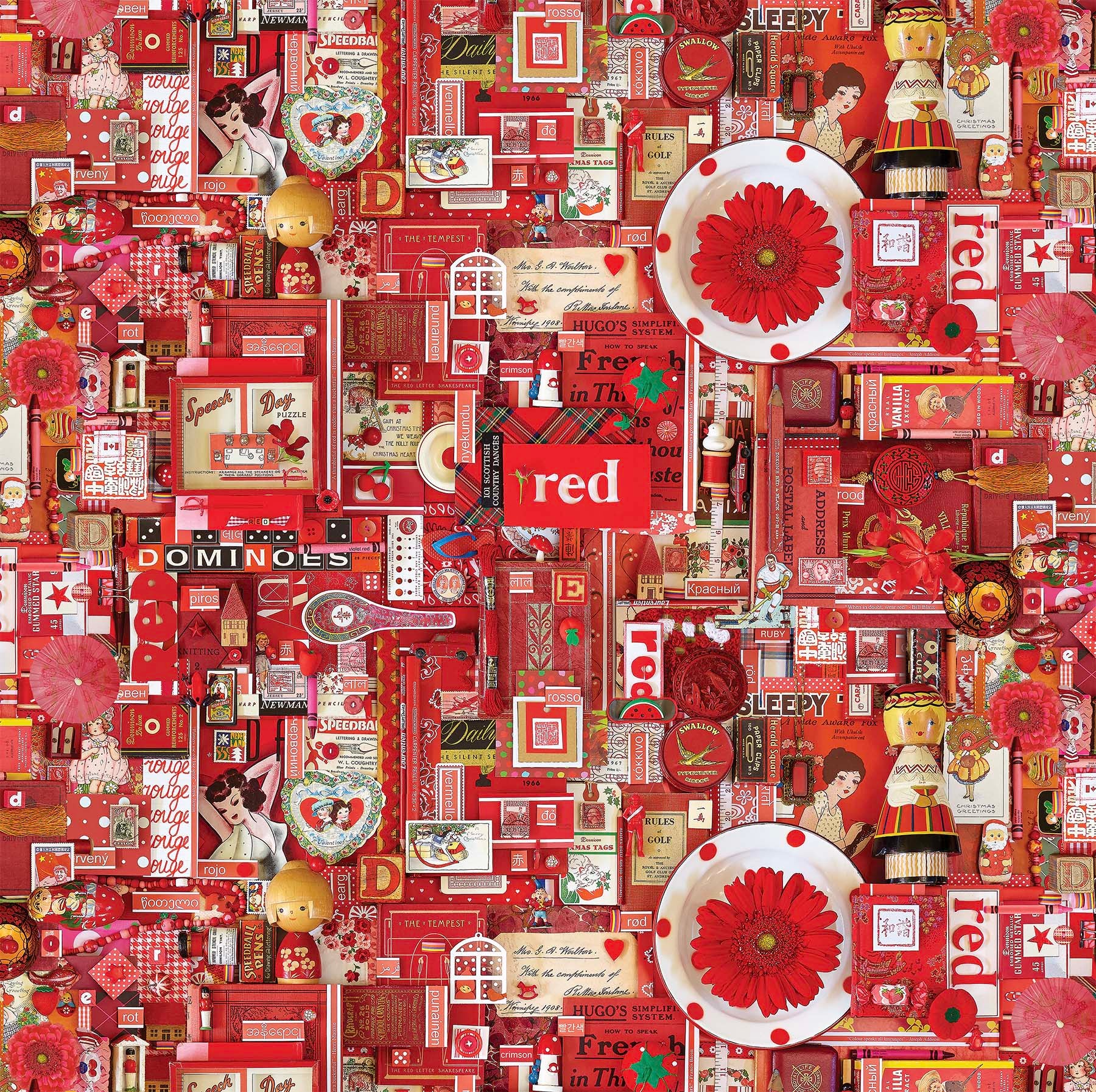 Color Collage II Red Collage | Sew Together