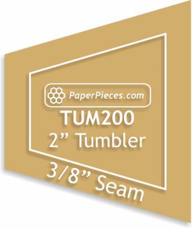 2 in Tumbler Acrylic Ruler with 3/8 in Seam Allowance From Paper Pieces ...