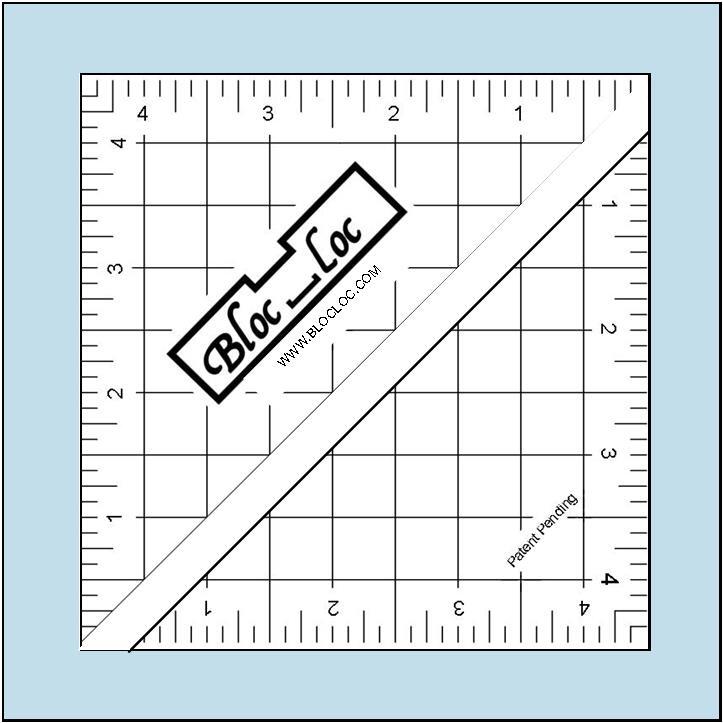 Bloc Loc Half-Square Triangle Ruler 4 1/2″ x 4 1/2″ | Sew Together